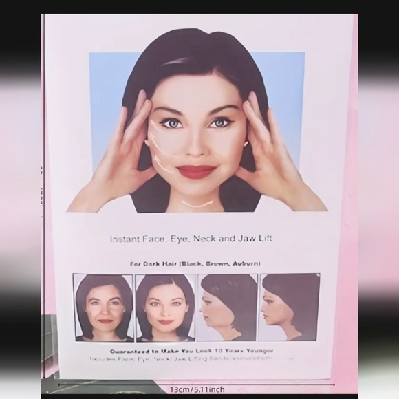 Makeup | Free Shippng Instant Face Eye Neck Jaw Lift Dark Brown Black ...